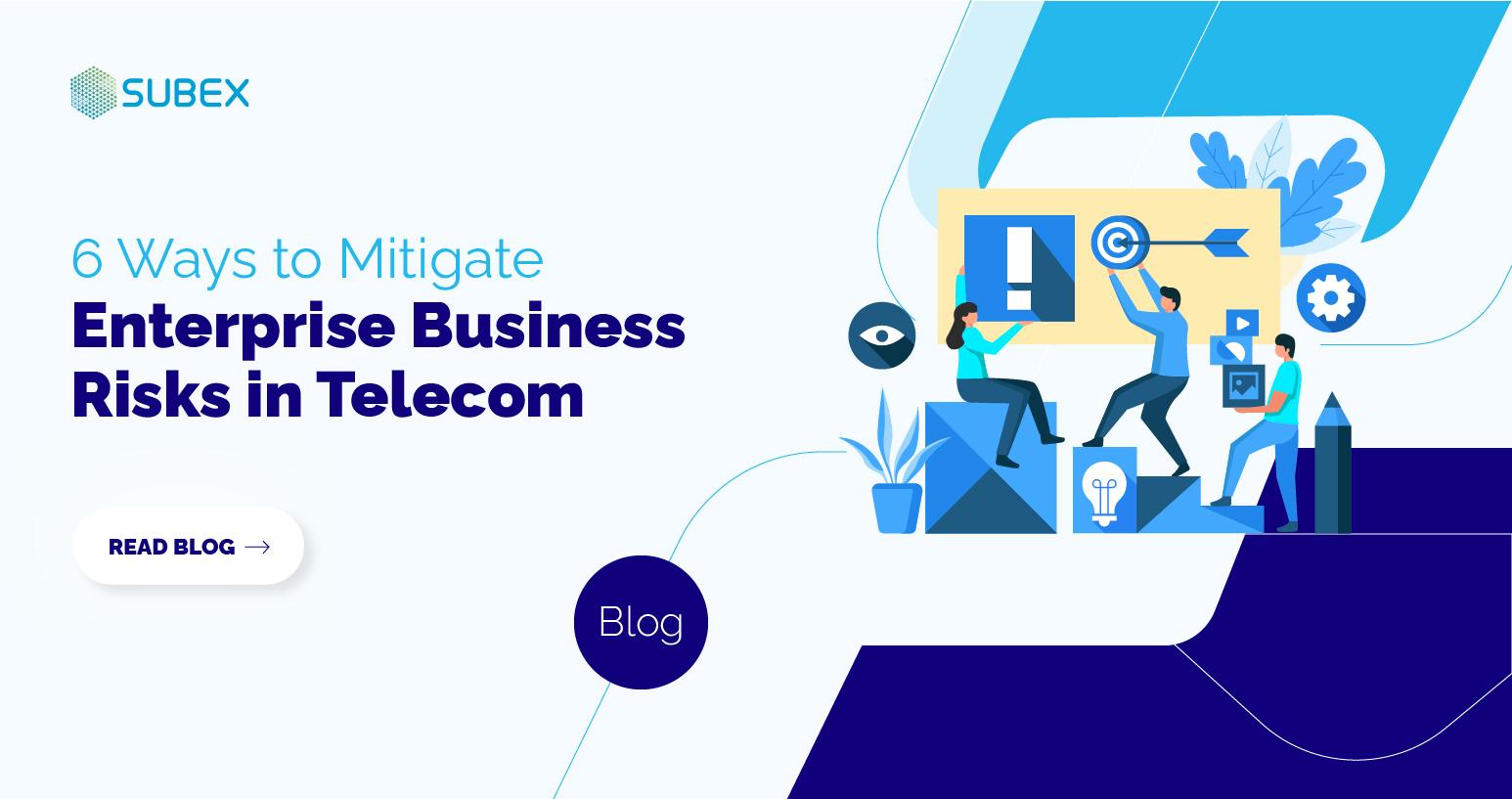 What are the six ways to mitigate Enterprise Business Risks in Telecom?