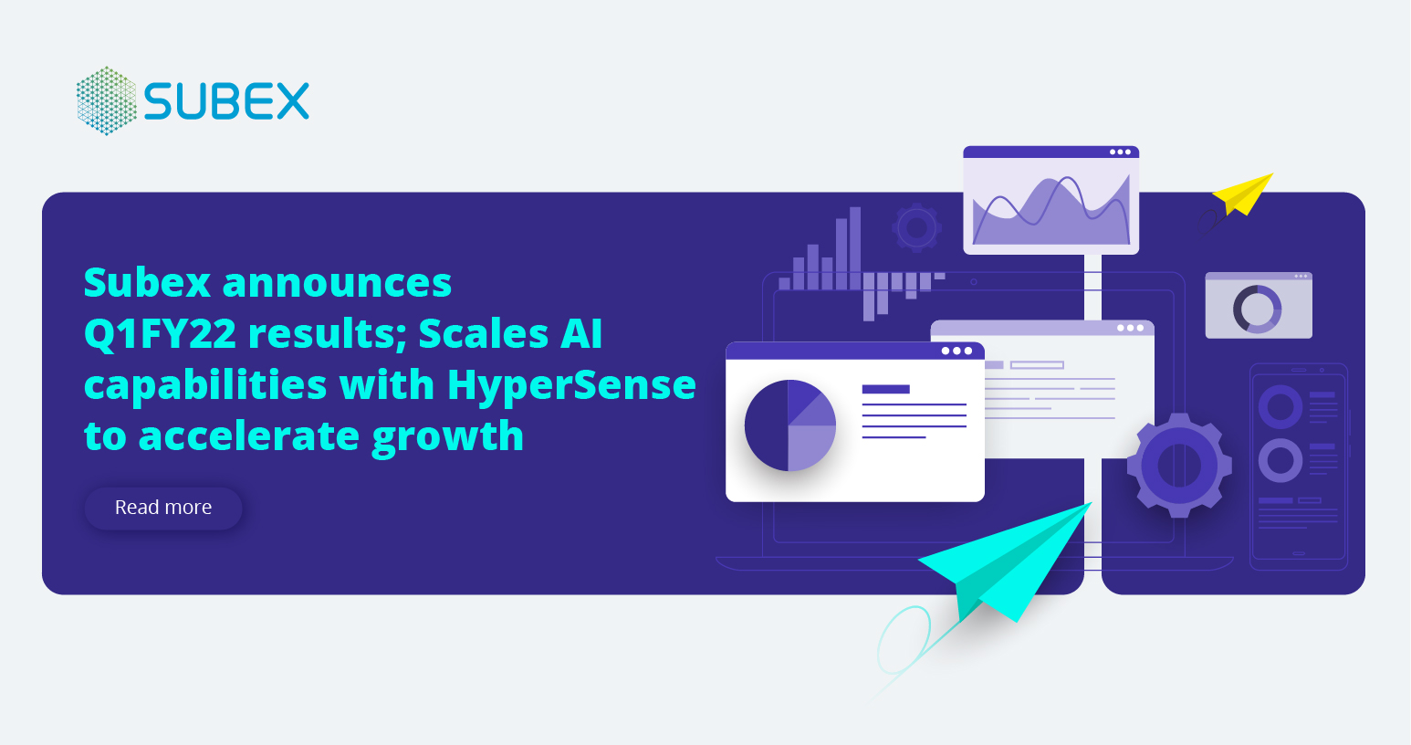 Subex announces Q1FY22 results; scales AI capabilities with HyperSense